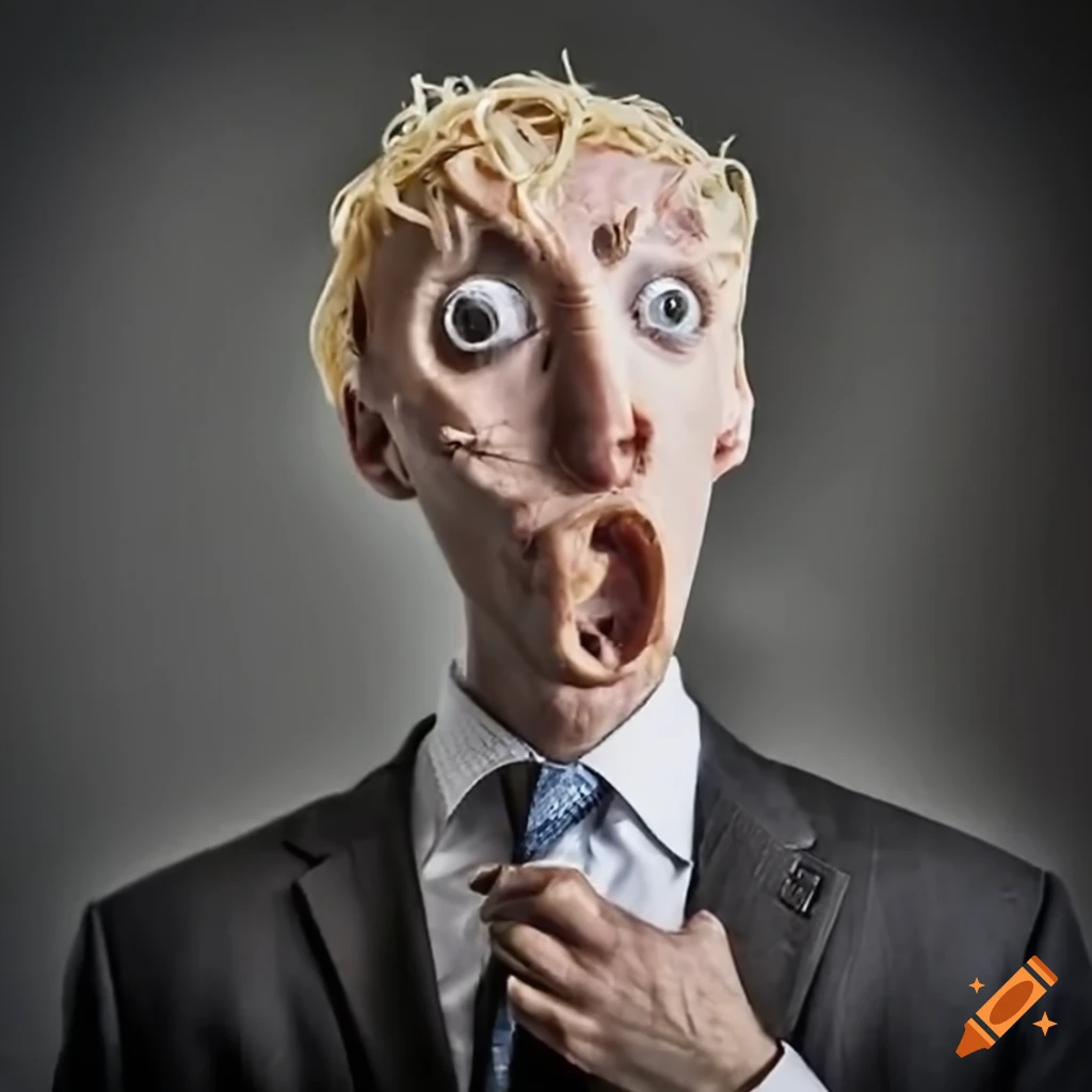 Screaming spaghetti man on Craiyon