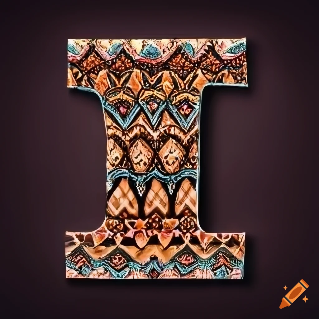 3d stone letter "m" on mossy field backdrop on Craiyon