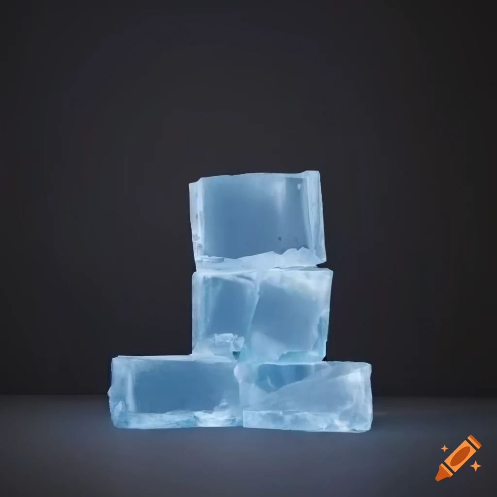 Ice block wall in a video game on Craiyon