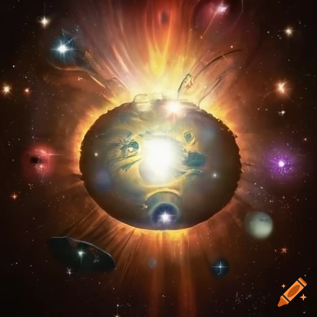 Symbolic representation of the god of the universe