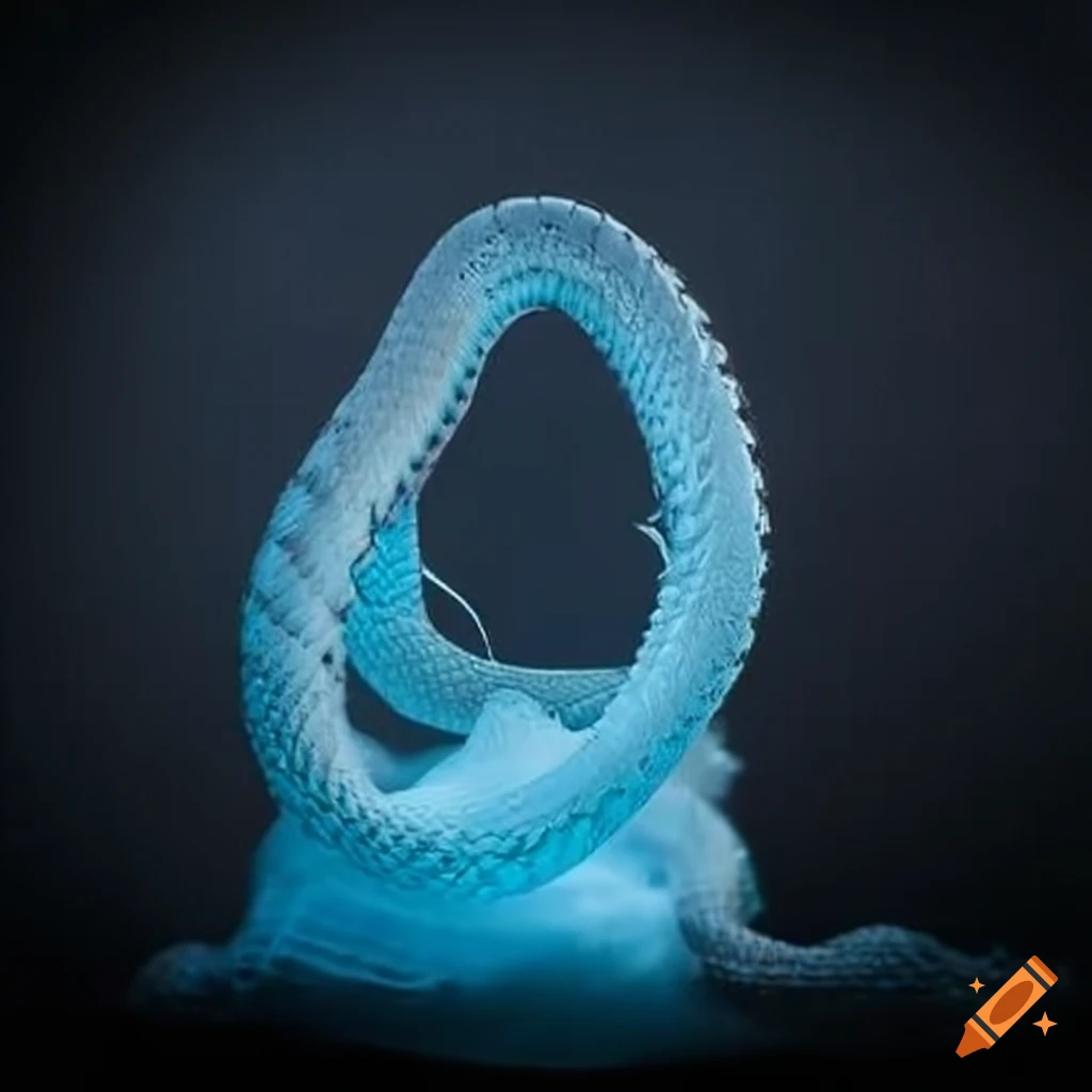 Image of an ice snake on Craiyon