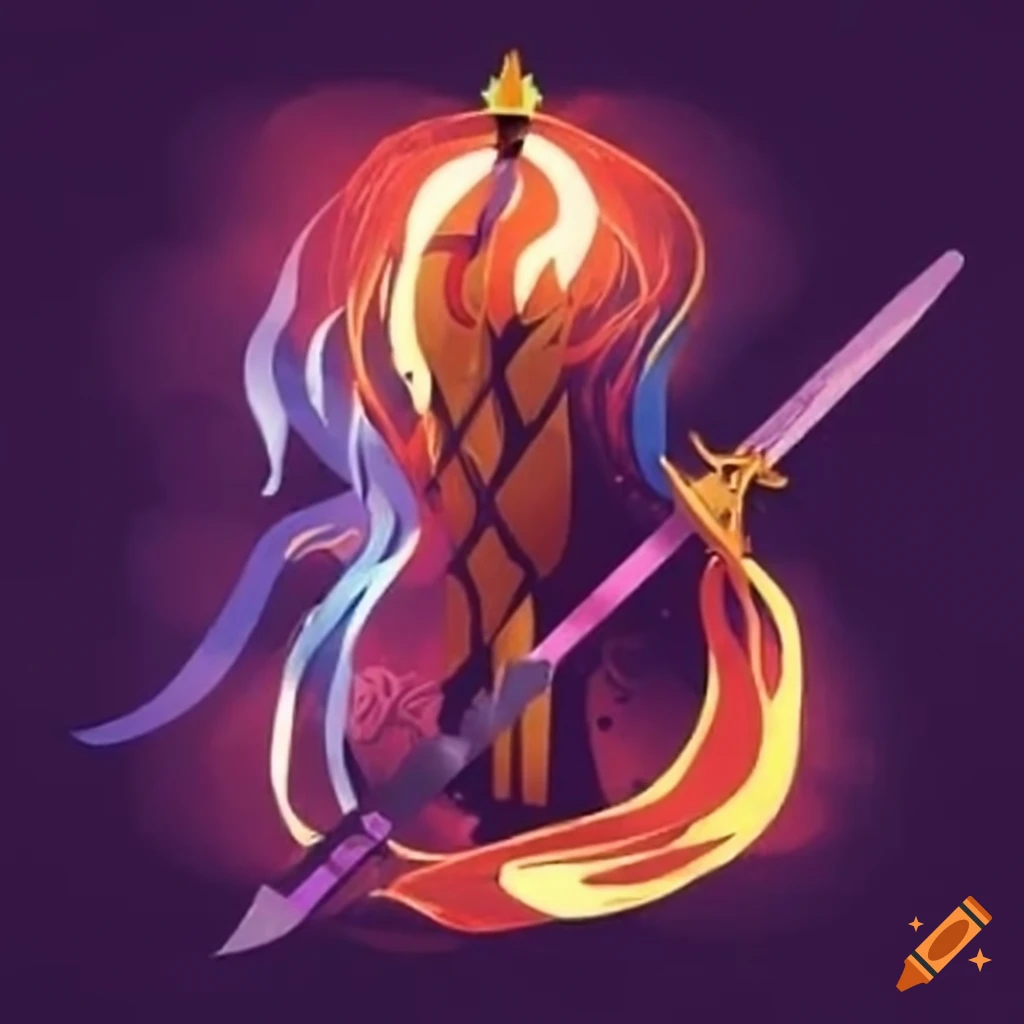 Art depicting reversed King of Swords and Five of Staves (Strife) on ...