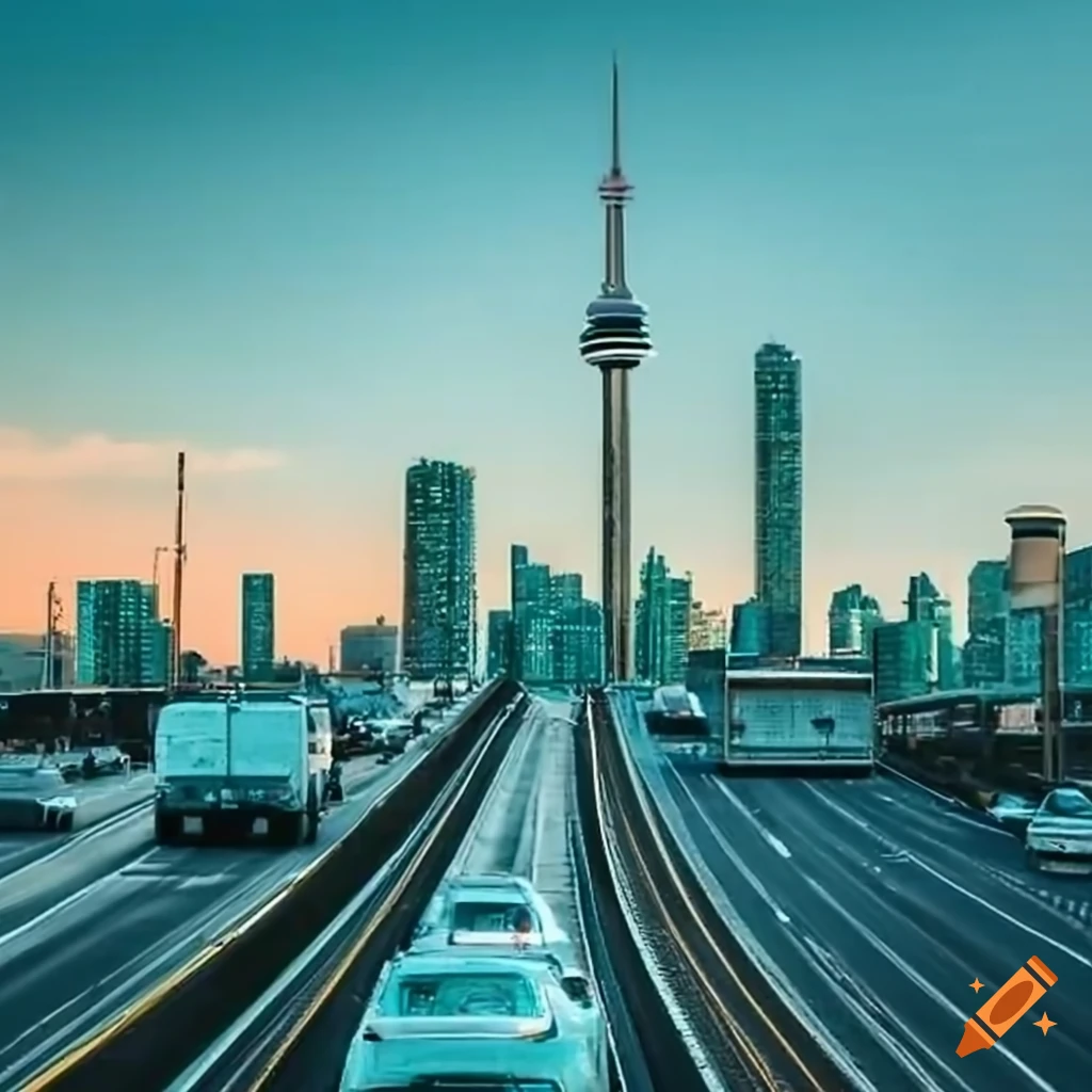Highway 401 in toronto on Craiyon