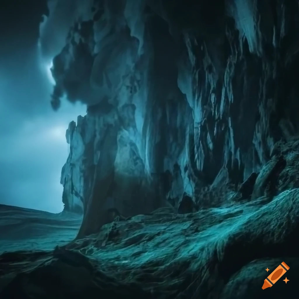 Digital artwork of a magical warpstorm on Craiyon