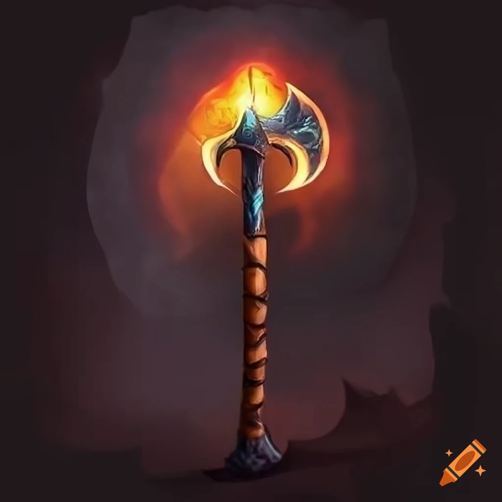 In the style of dungeons and dragons artwork. a divine war hammer ...