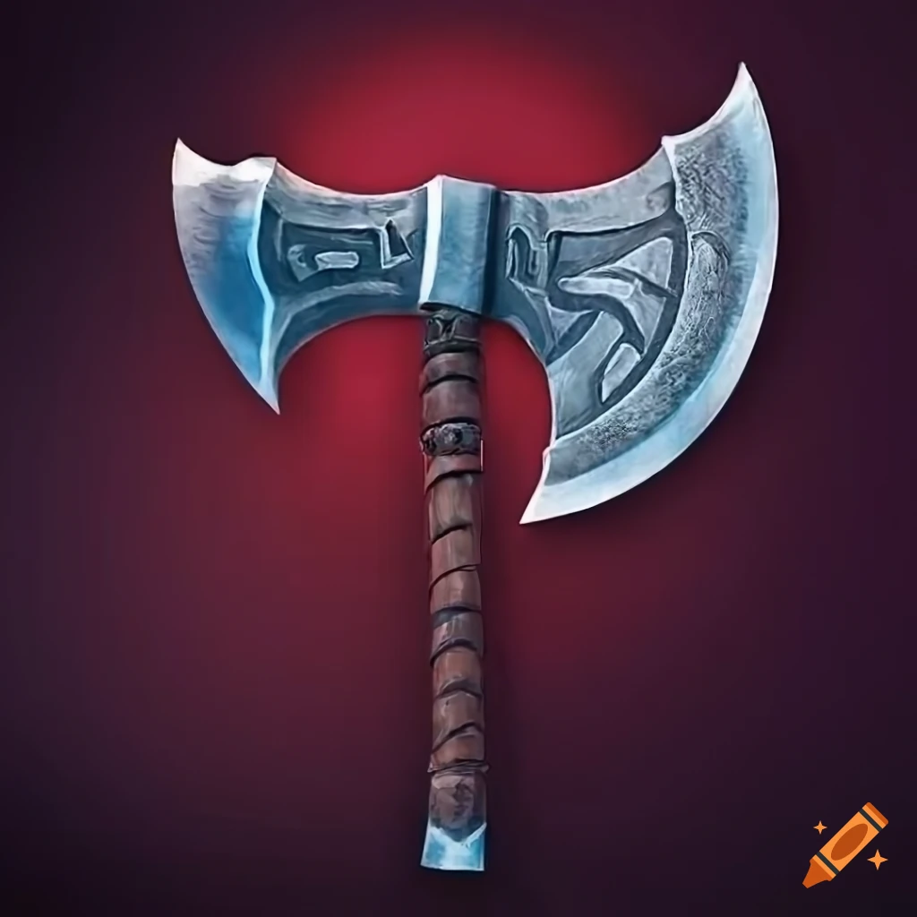 Large battle axe on Craiyon