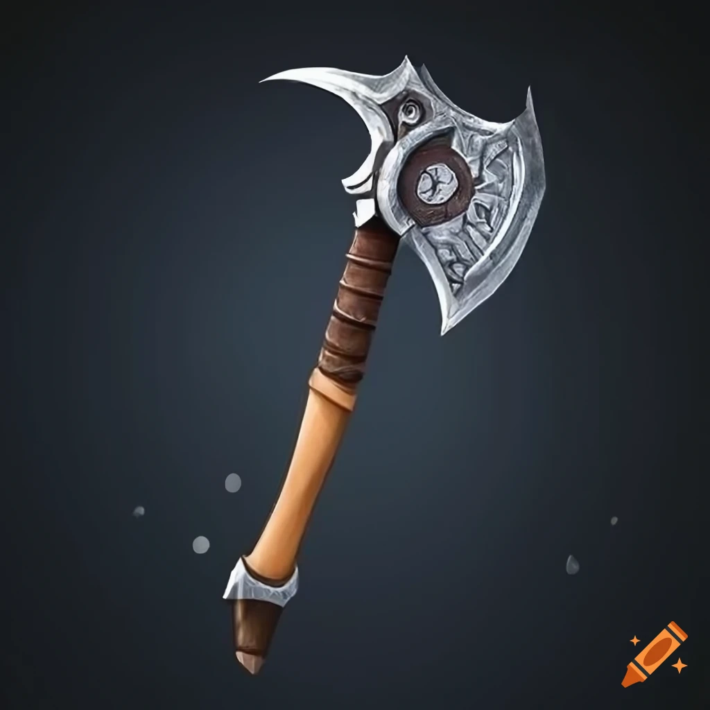 Mythic axe on Craiyon