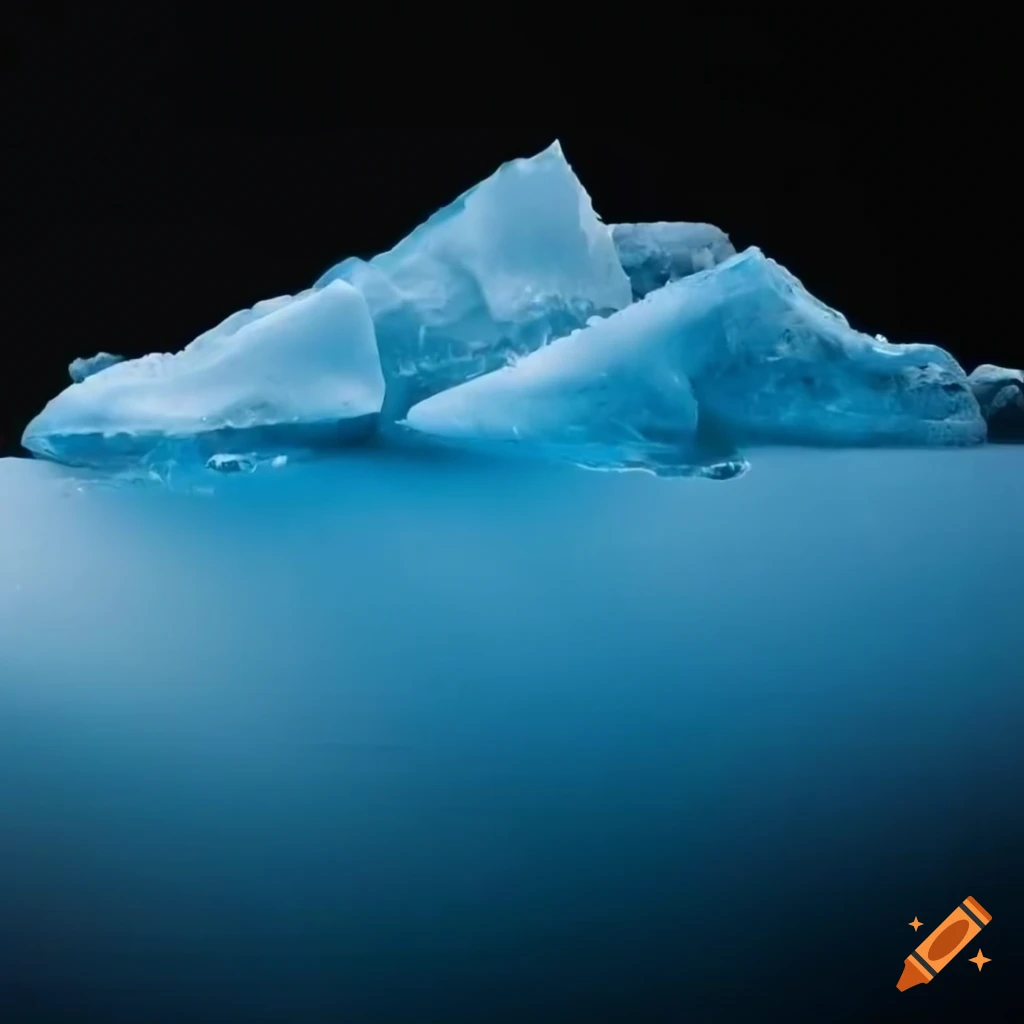 Abstract art of melting ice columns on Craiyon