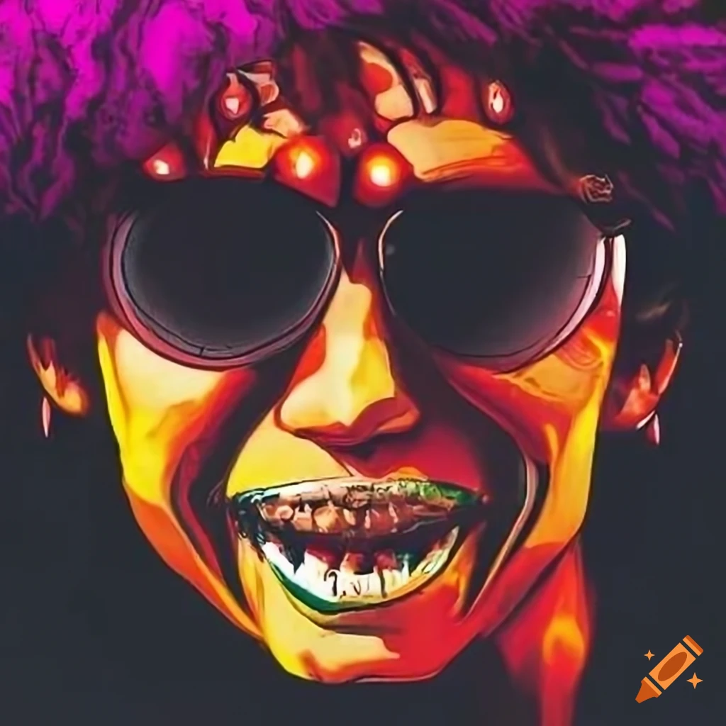 Album cover for 'sticky johnny' - turbo rock on Craiyon