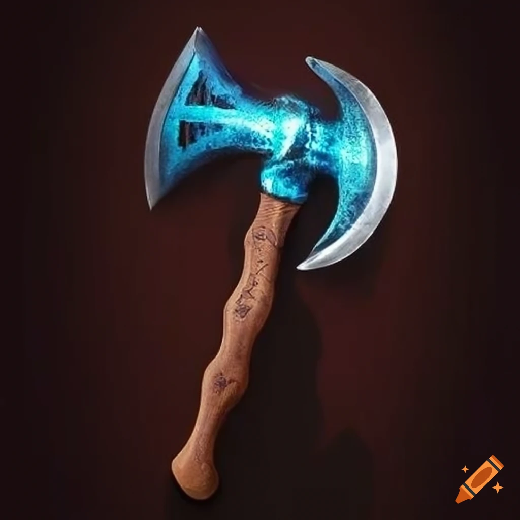 Christmas-themed axe on Craiyon