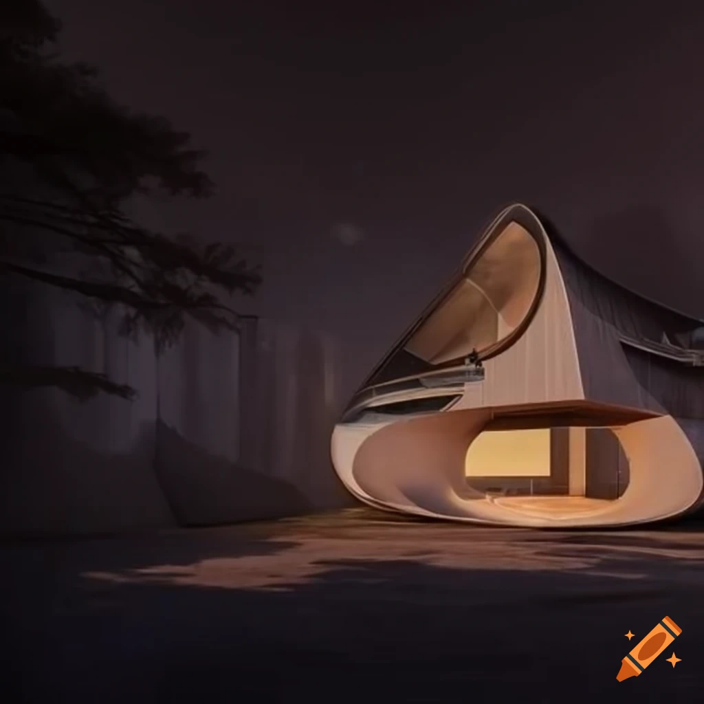 Modern domed mound house on Craiyon