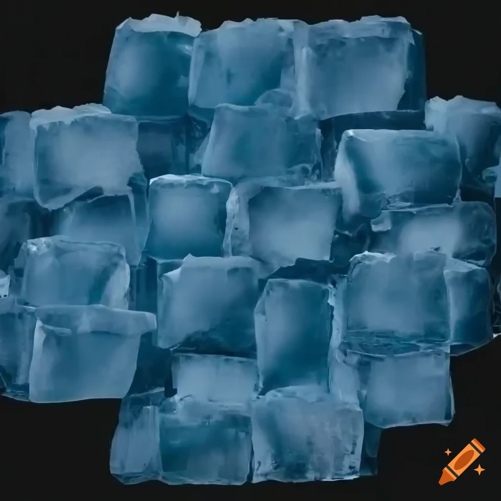 2d ice block wall in a video game on Craiyon