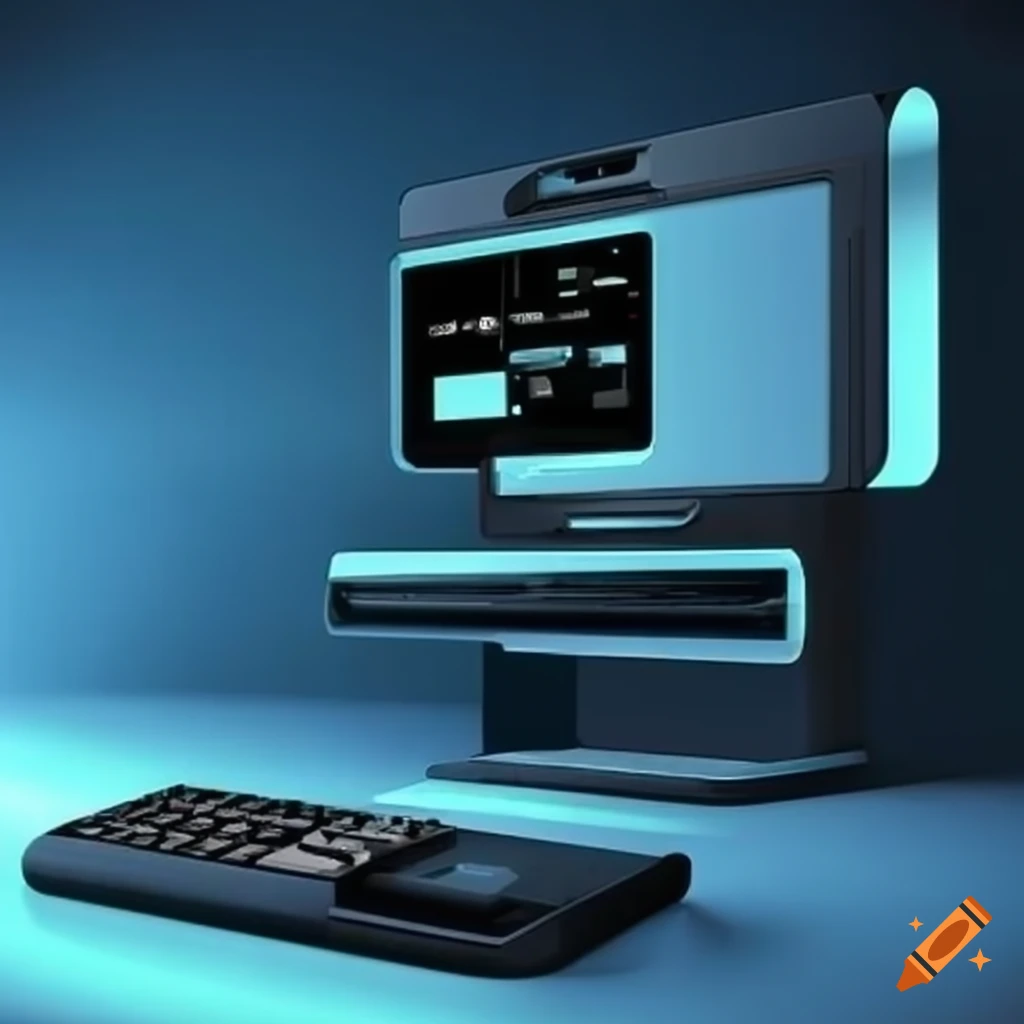 Sleek and minimalistic PC design concept on Craiyon