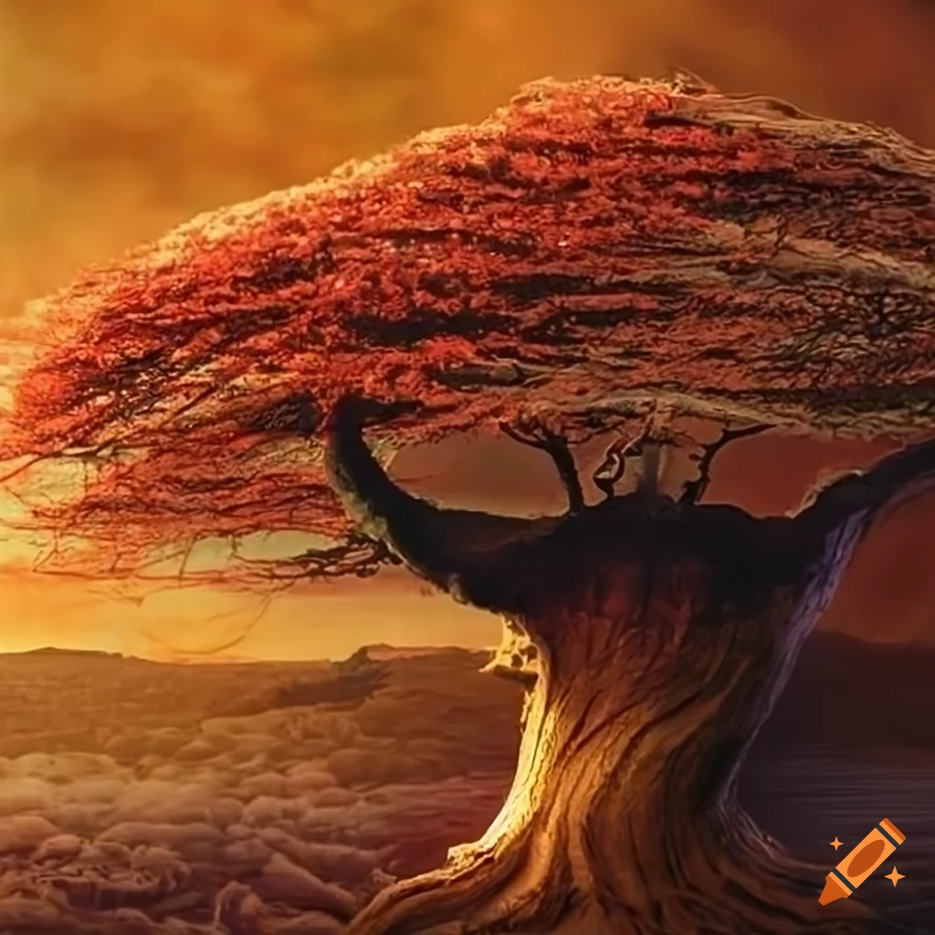 Ohia lehua tree resembling a banyan tree on Craiyon