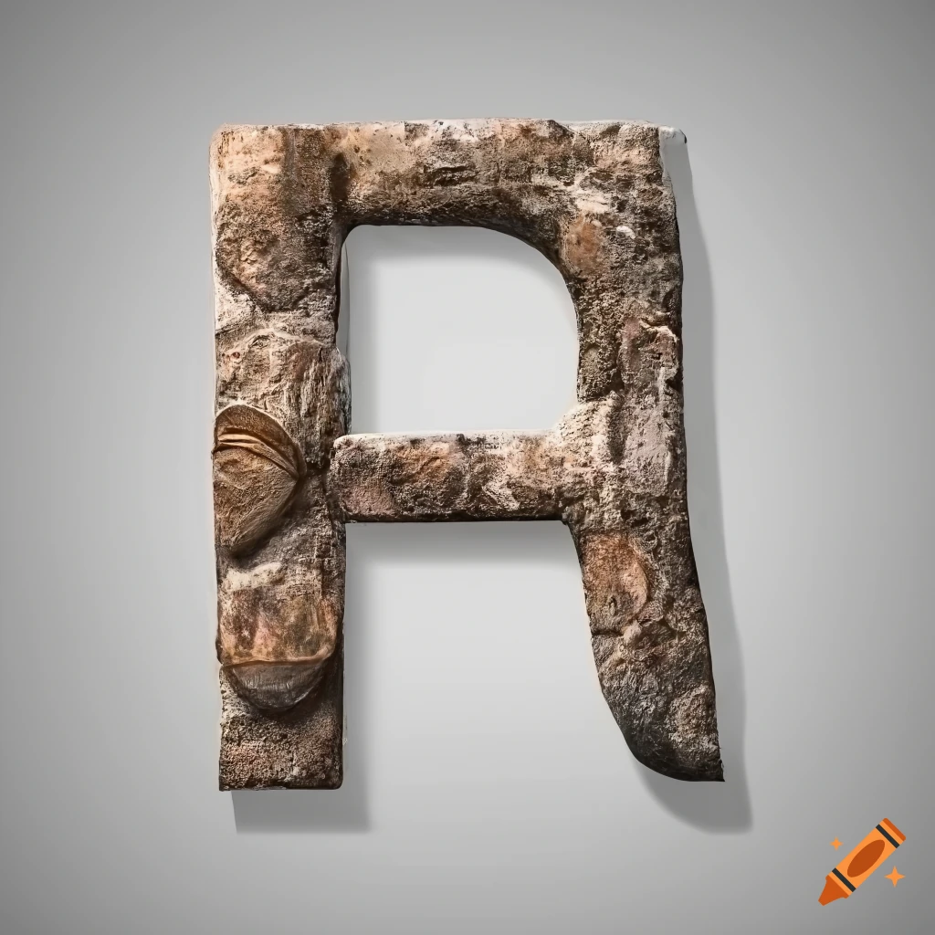 Ultra realistic stone letter "A" with African masks on Craiyon