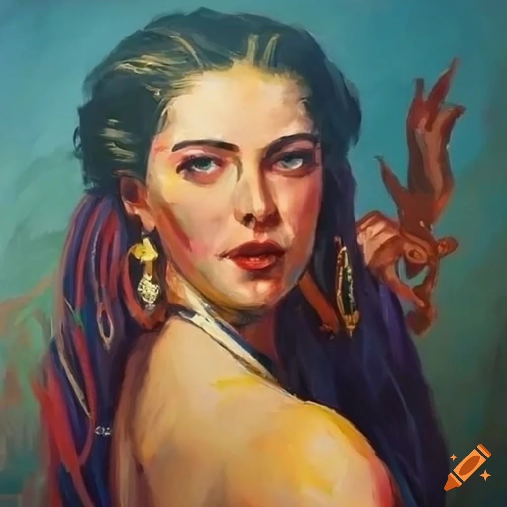 Exquisitely detailed portrait of a woman