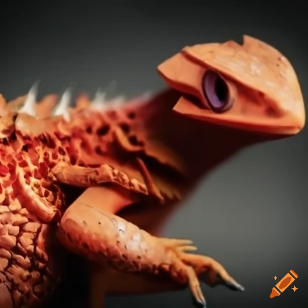 Fire type lizard pokémon with spikes and horns