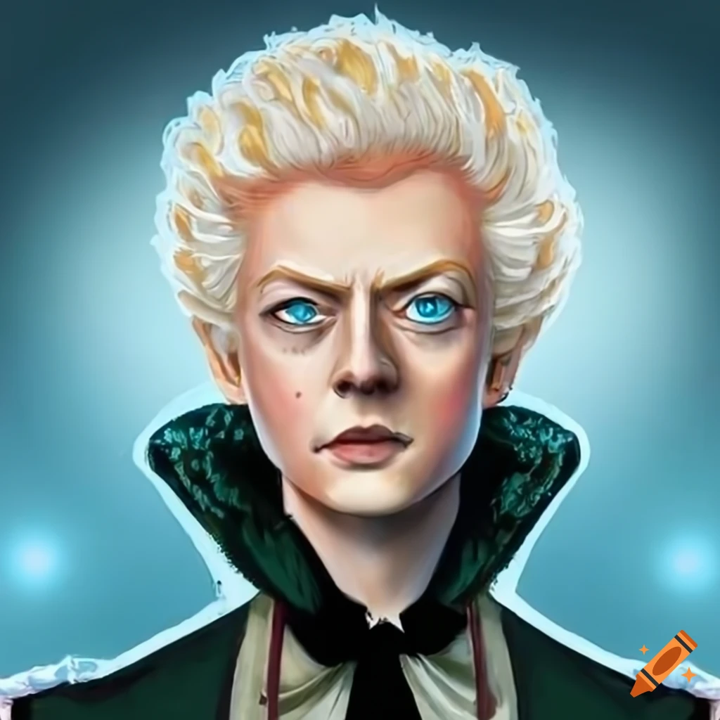 Character of aziraphale from the book good omens on Craiyon