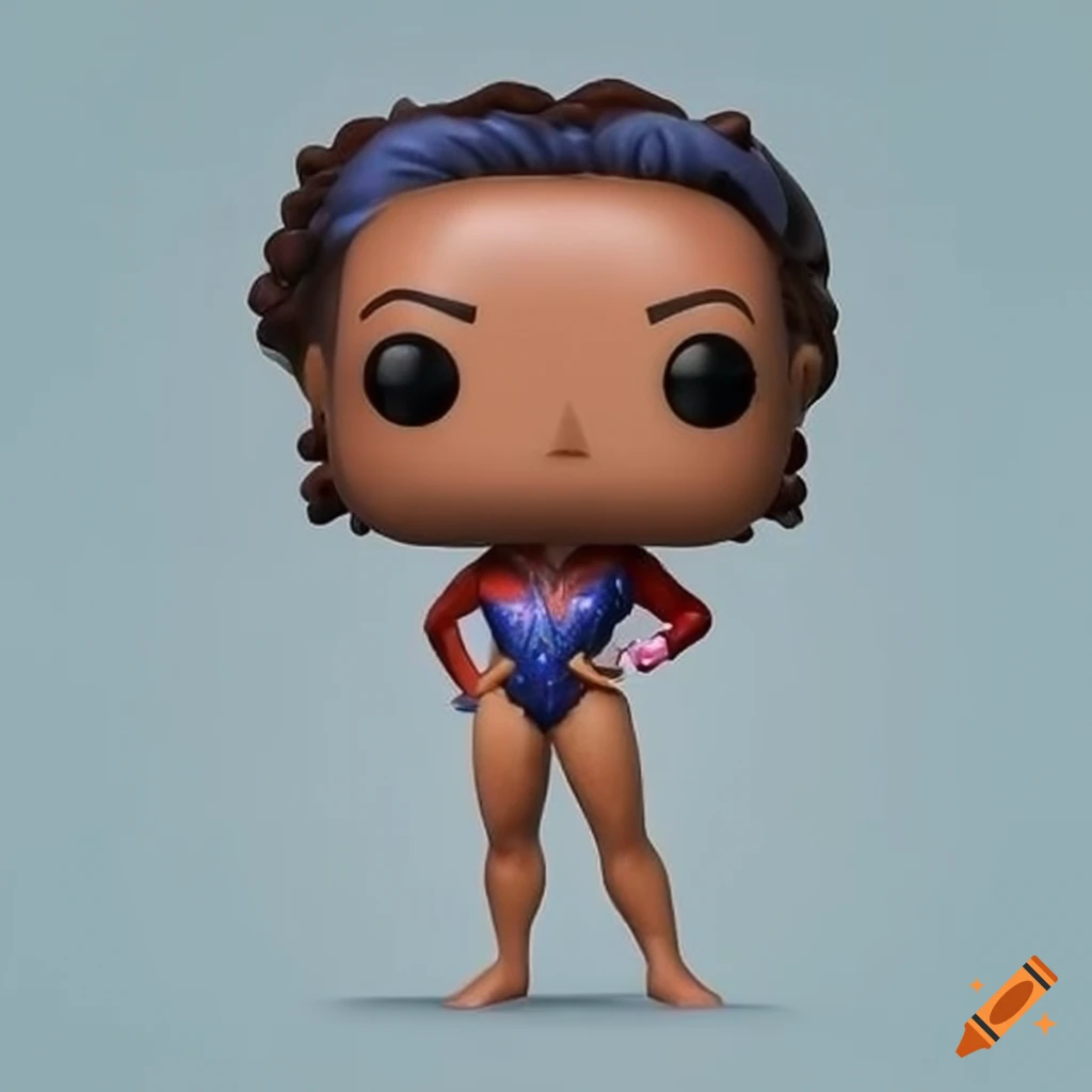 Funko pop figure of simone biles on Craiyon