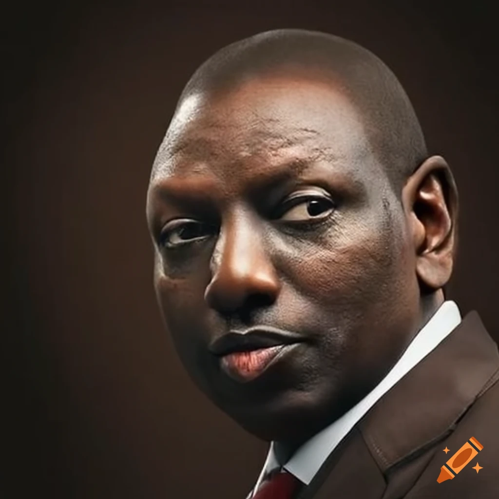 Portrait of william ruto, kenyan politician on Craiyon