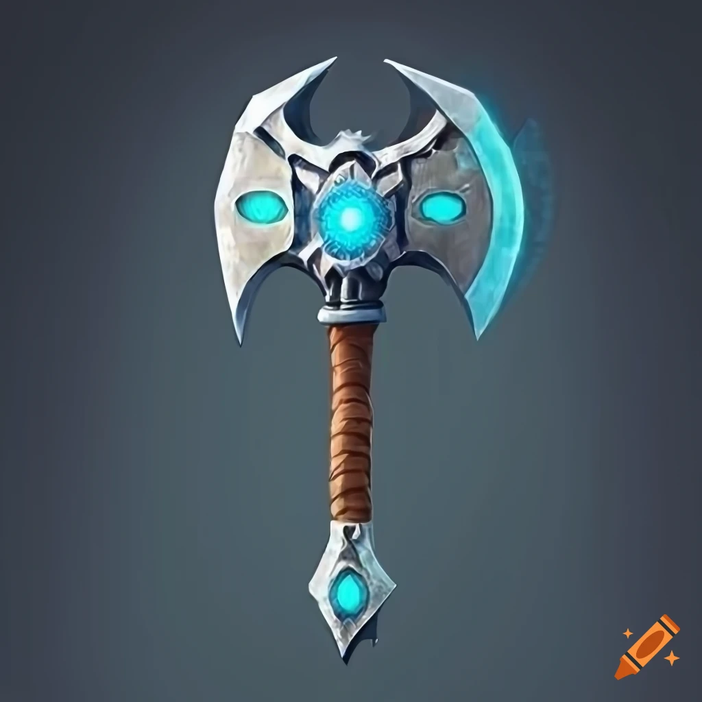 Image of a magic symmetric battle axe