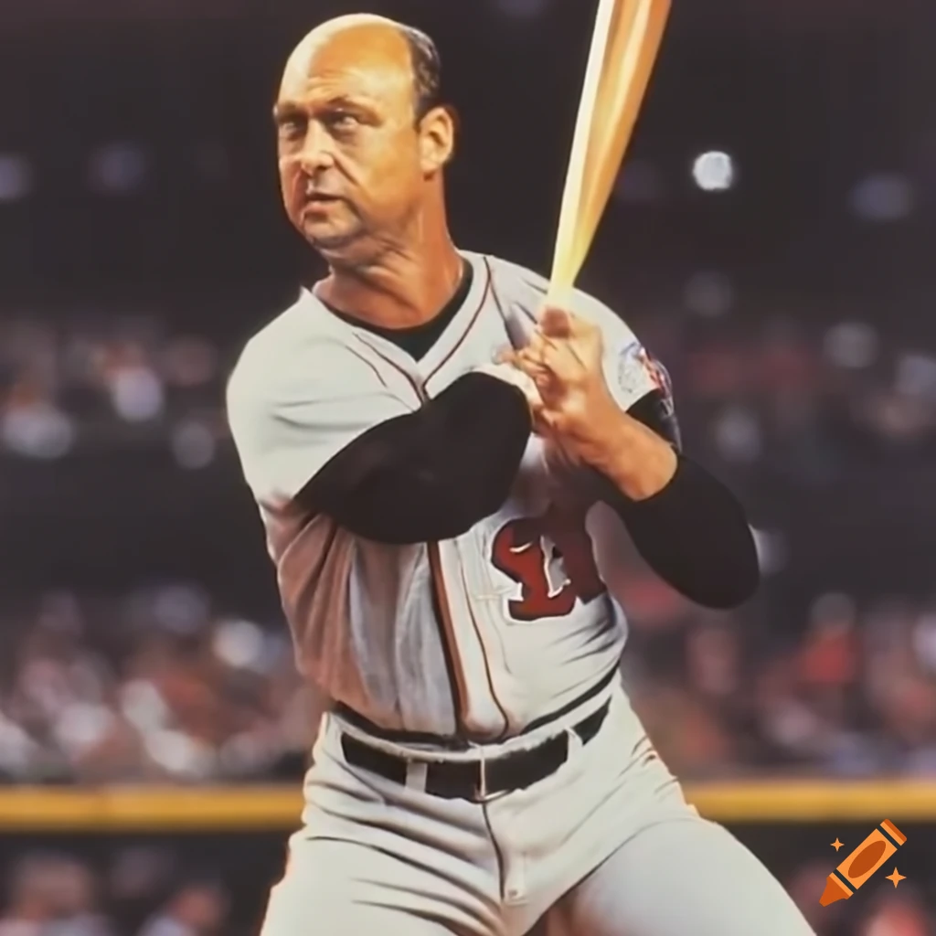 Bill ripken trading card in action