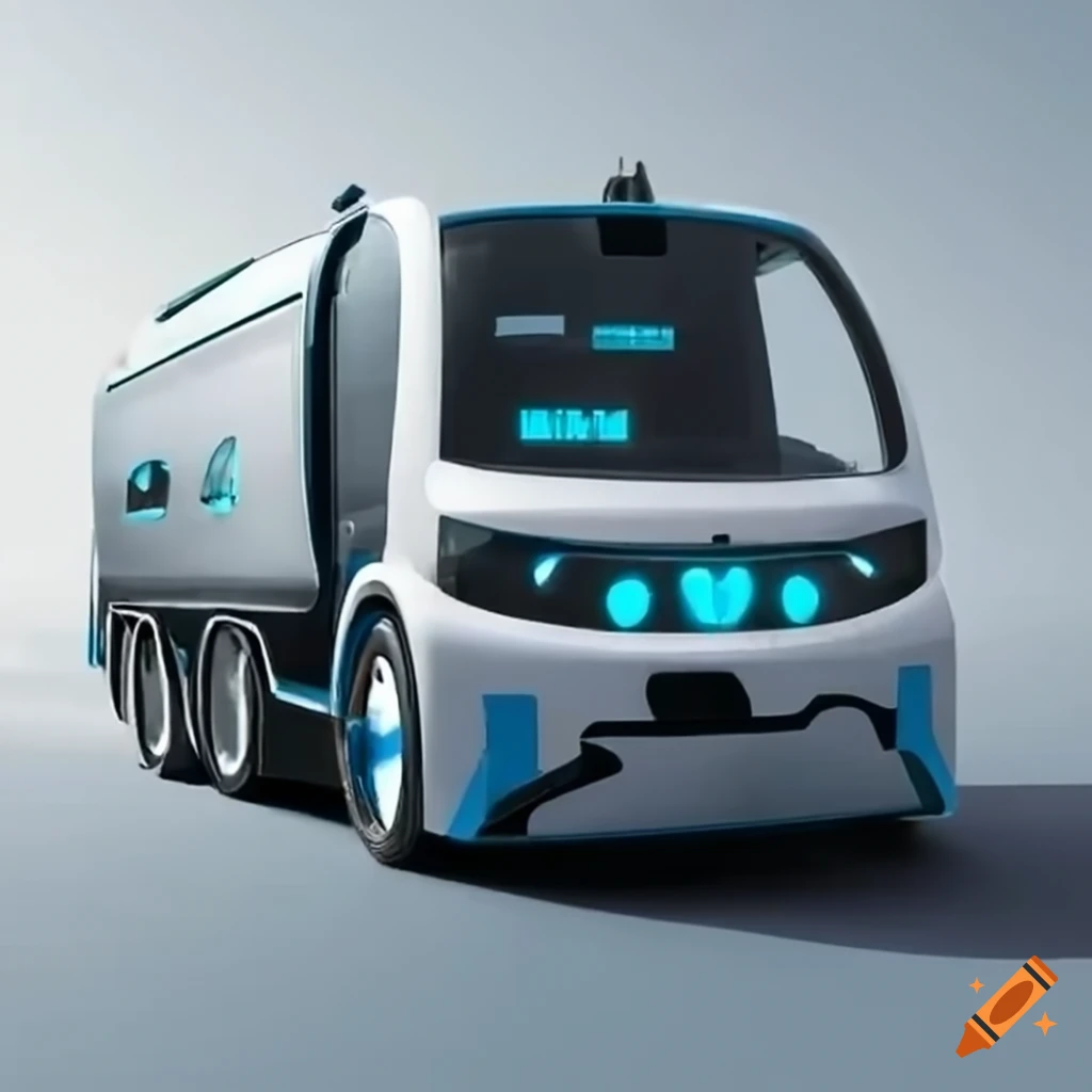 Autonomous cleaning vehicle with weride logo