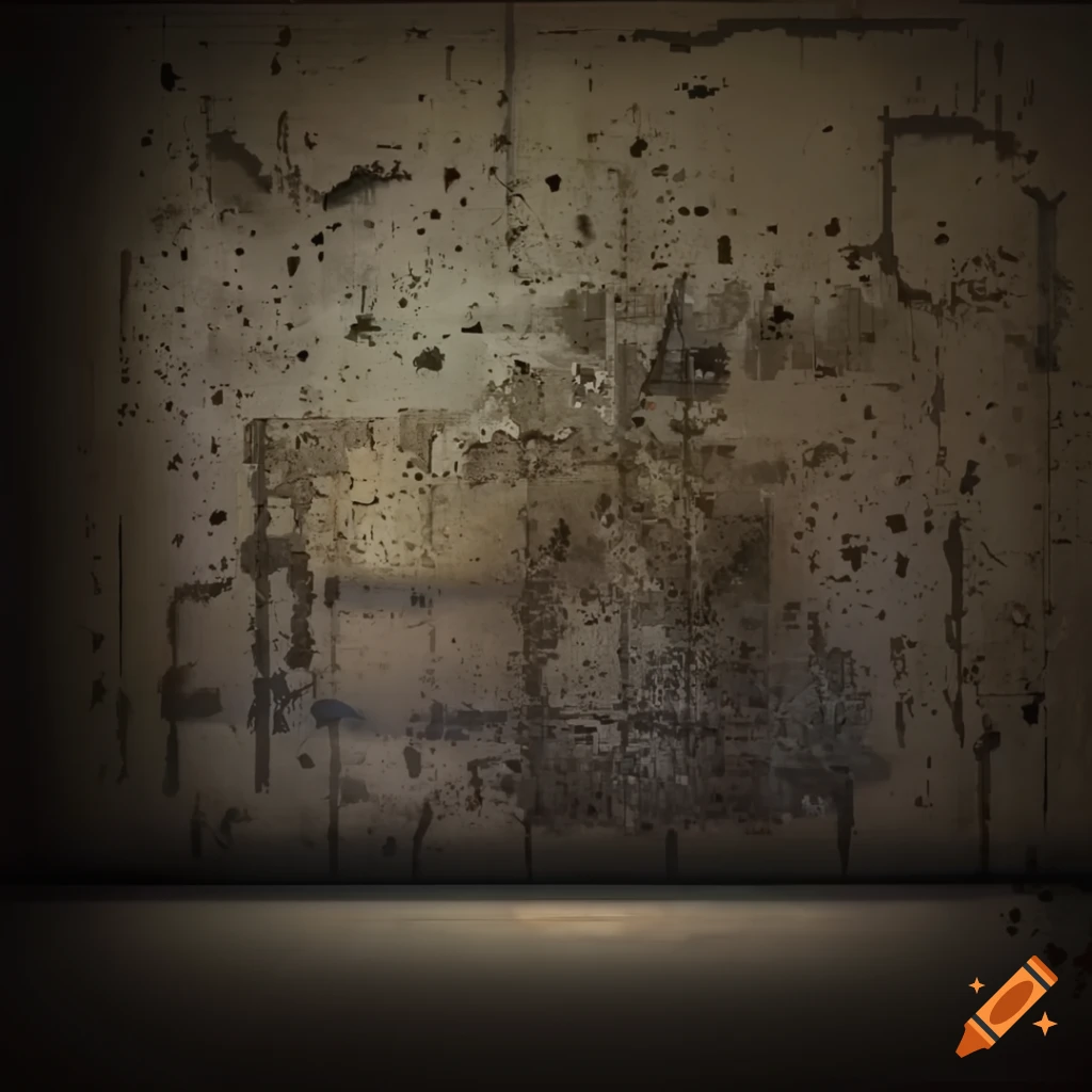 Pixel art of a dirty concrete wall on Craiyon