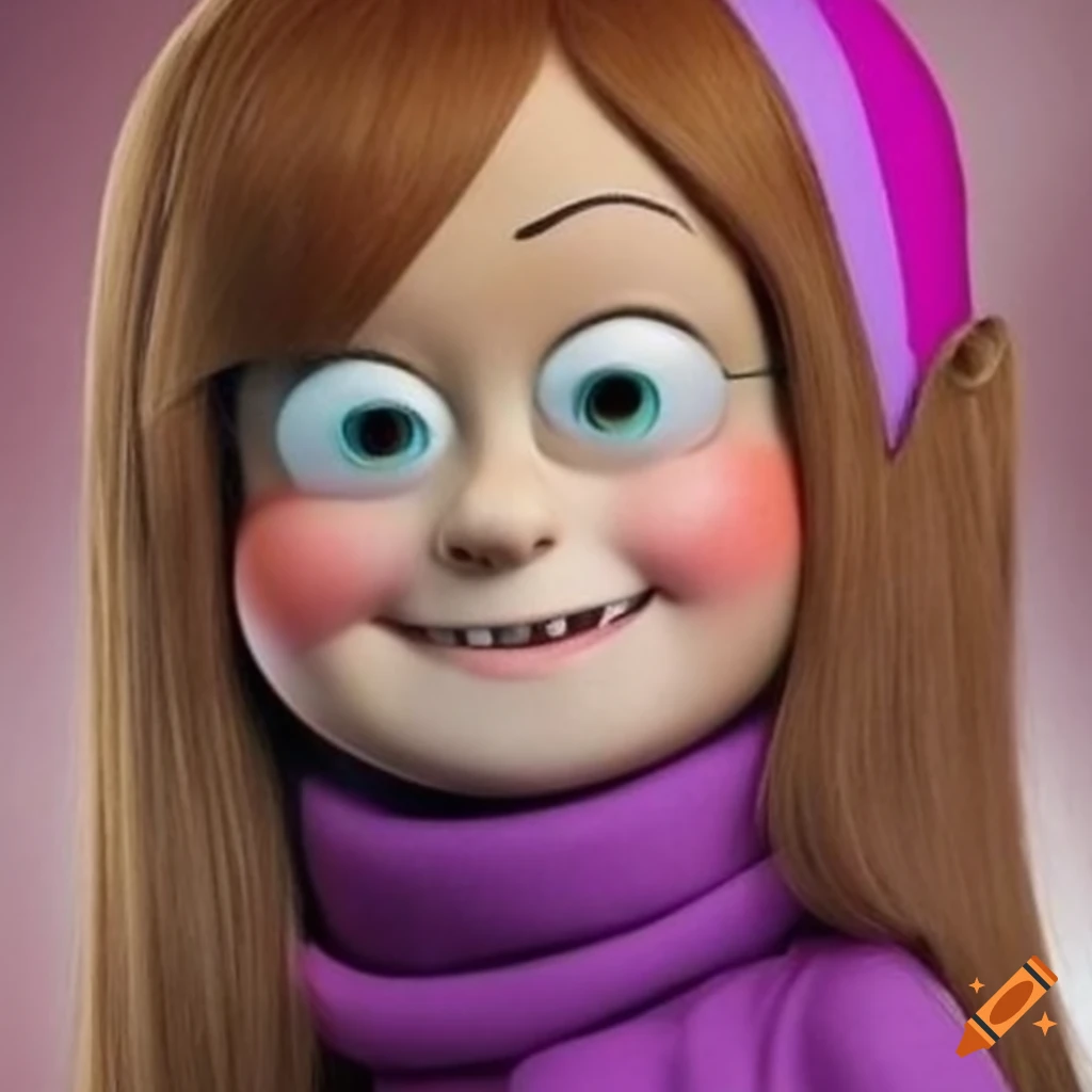 Portrait of mabel pines in realistic style on Craiyon