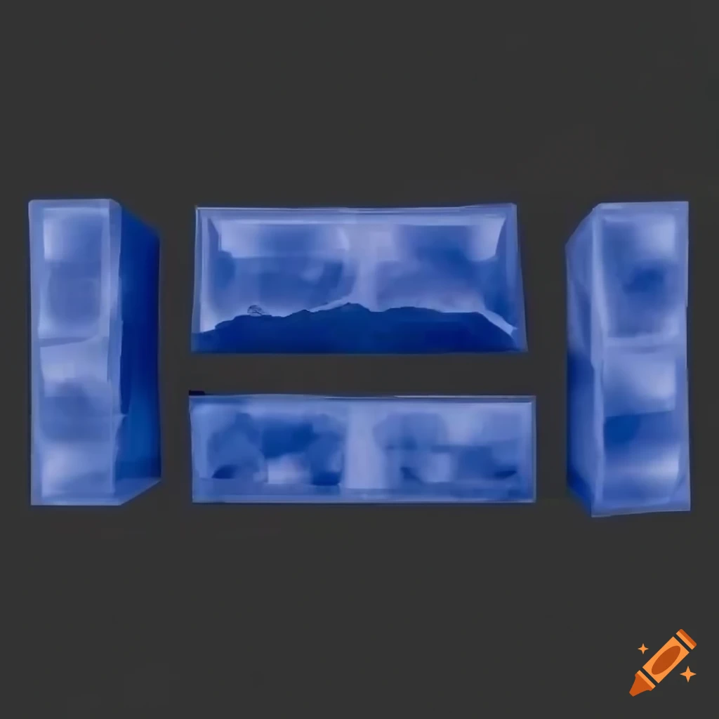 Ice block wall in a 2D game art style on Craiyon