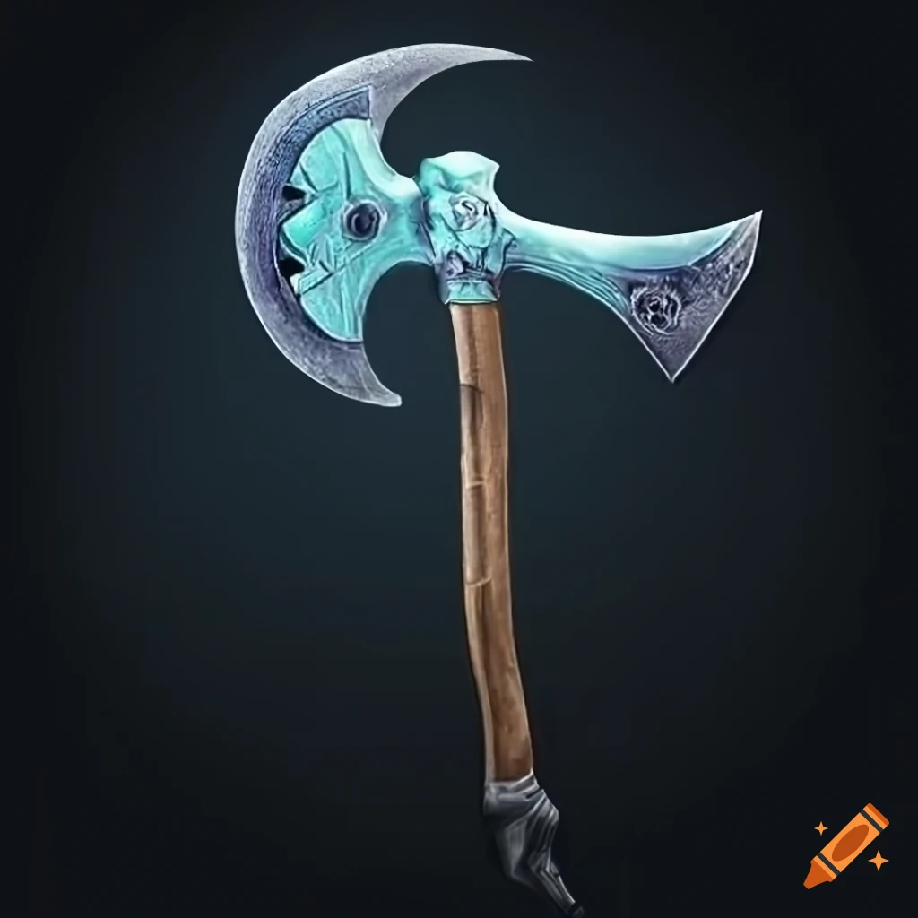 Image of a mythical axe on Craiyon