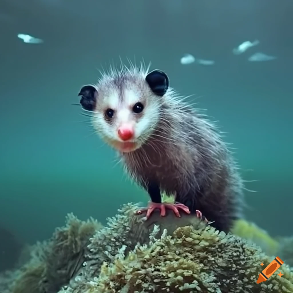 Opossum in the iss on Craiyon