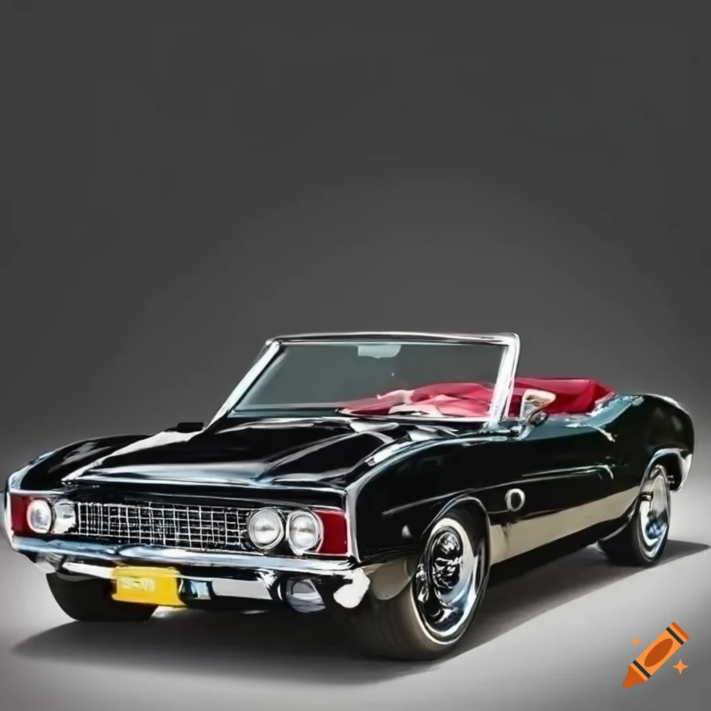 Yellow 1968 chevy chevelle muscle car with retro vibe on Craiyon