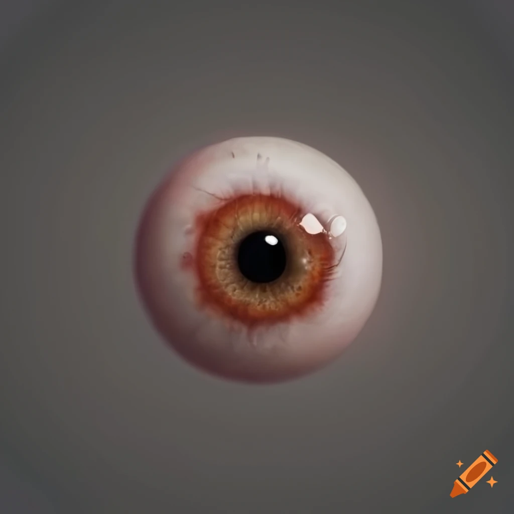 Alien eyeball floating on Craiyon