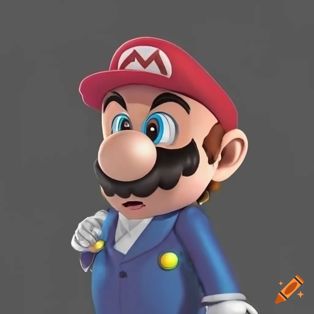 Jose mourinho as a mario character in a video game on Craiyon