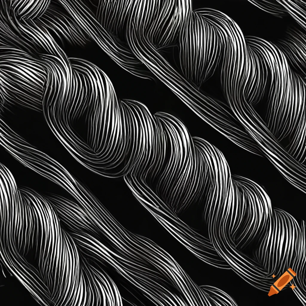 Intricate pattern of twisted metal wires