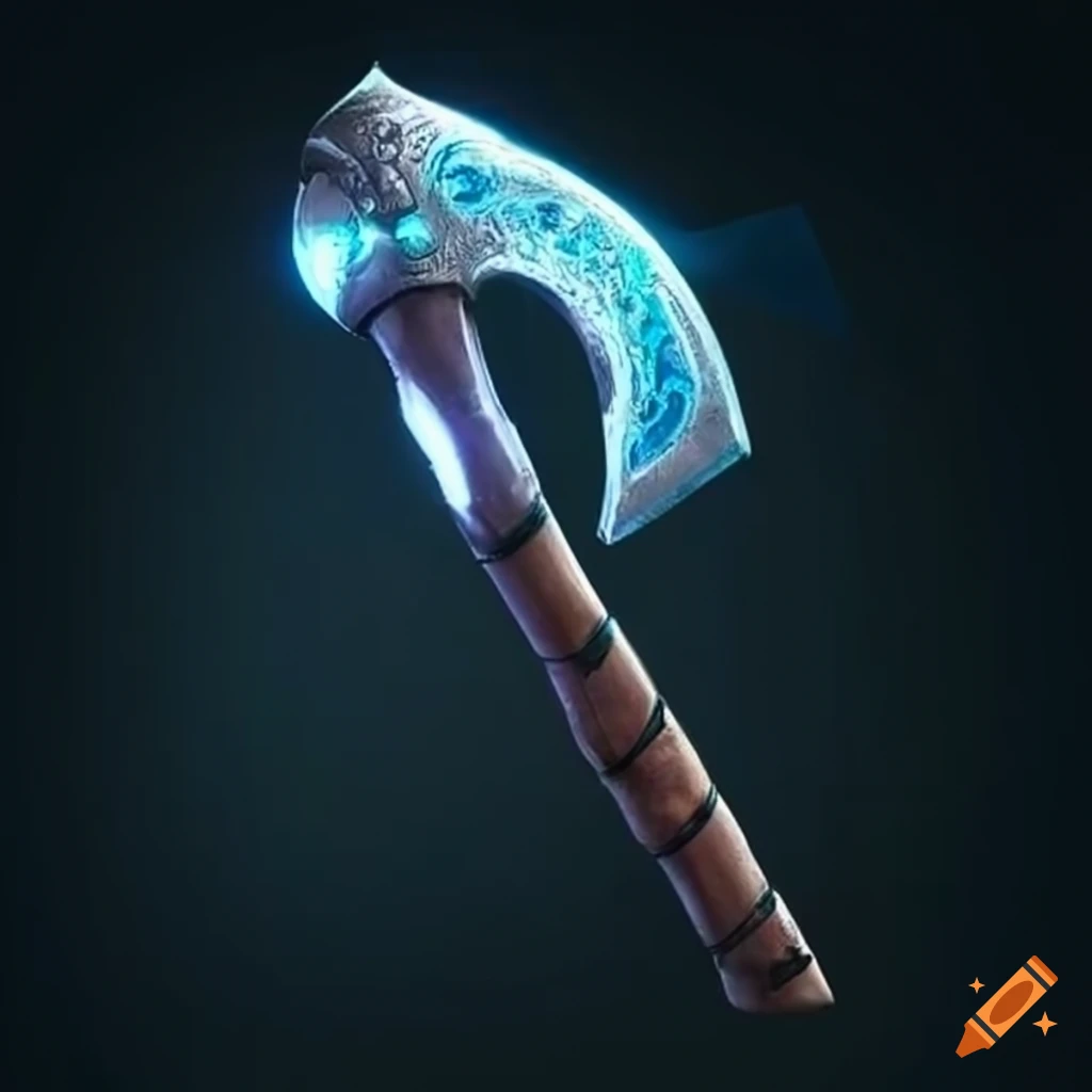 Image of an elite magic axe on Craiyon