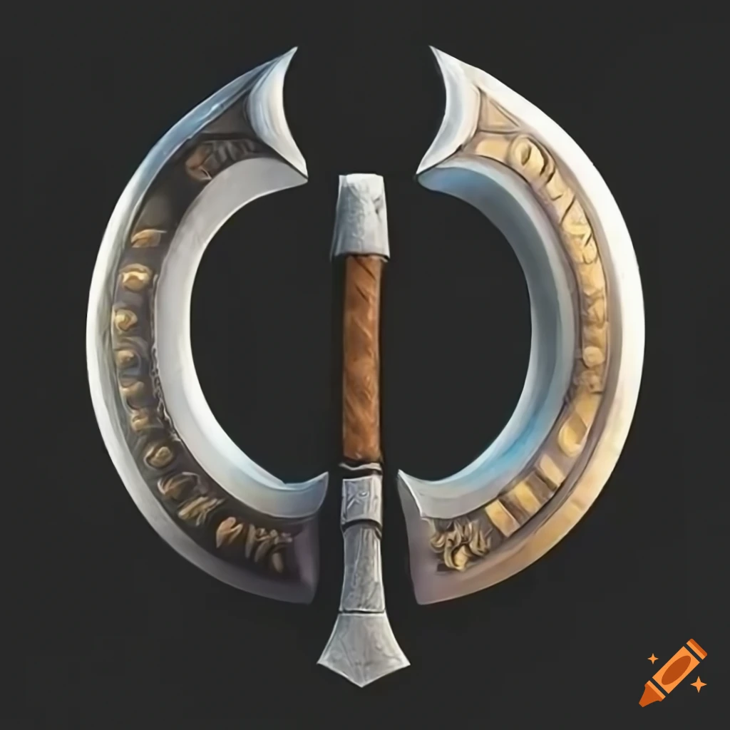 Mythical dnd staff crafted with yggdrasil and nether oak wood around a ...