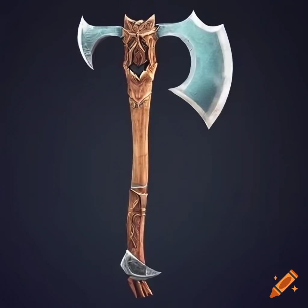Image of a mythical axe on Craiyon