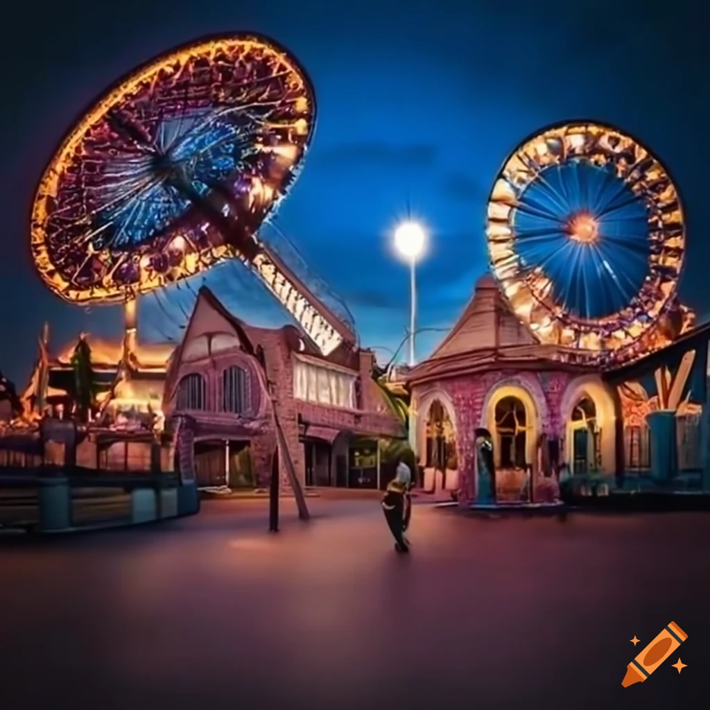 Oreo amusement park on Craiyon