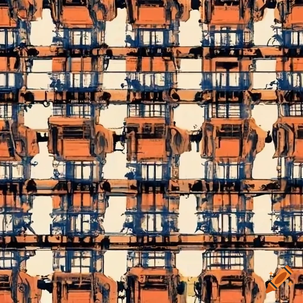 Industrial pattern design on Craiyon