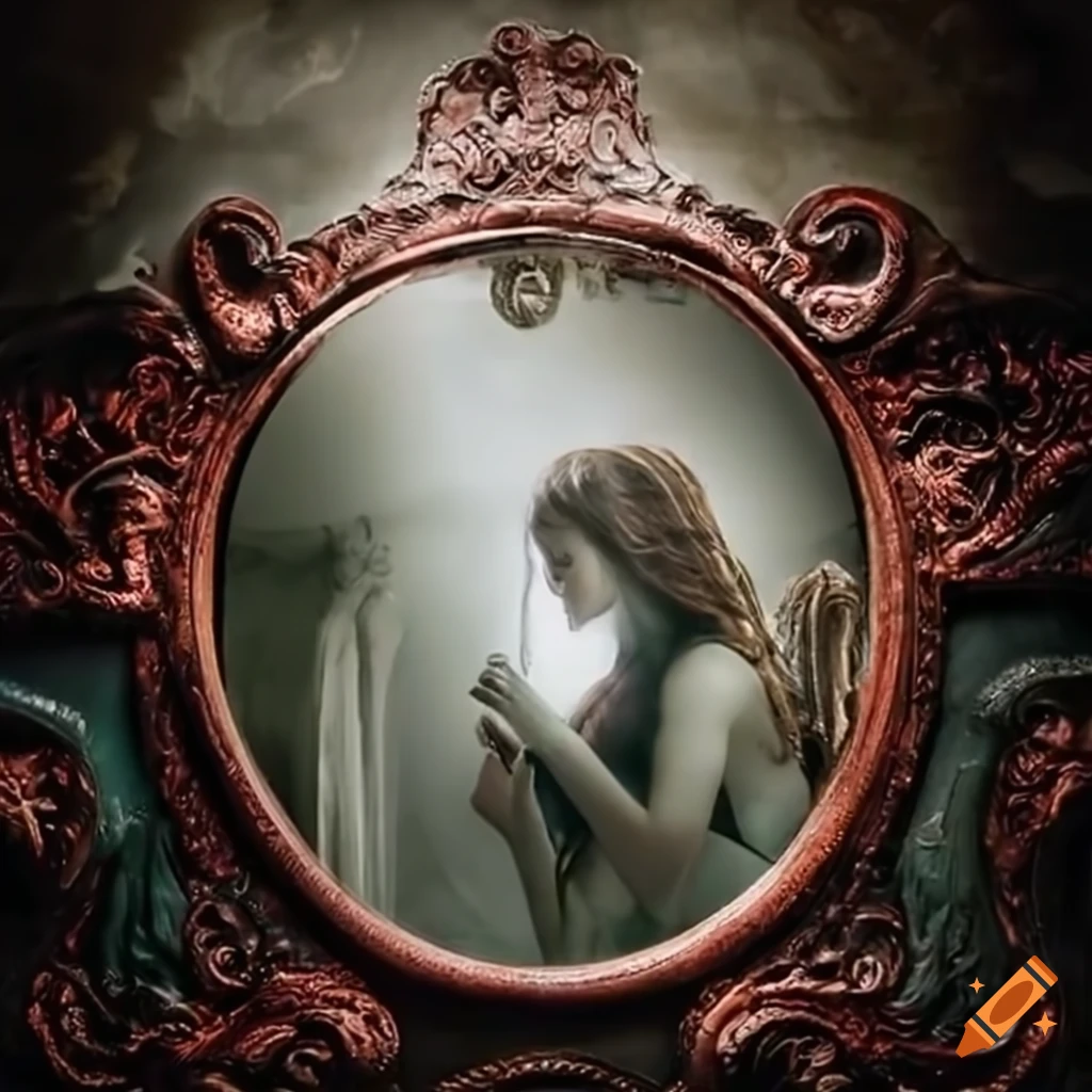 Angel And Devil Reflection Drawings