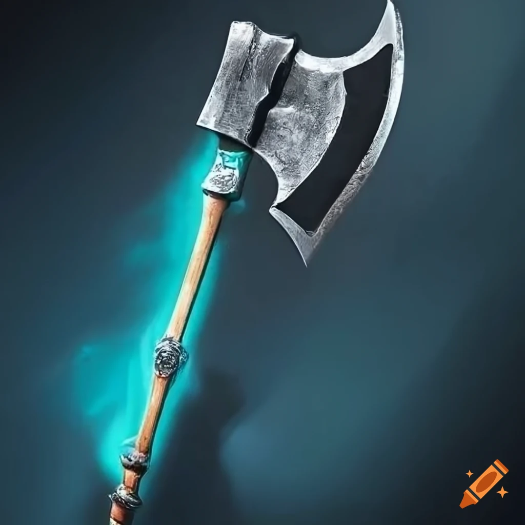 Steel axe with magical properties