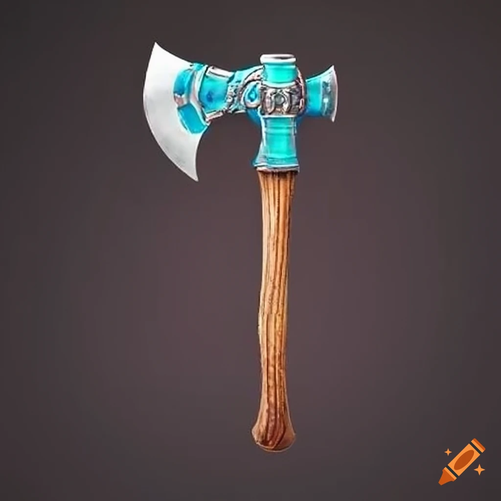 Mechanical steam axe on Craiyon