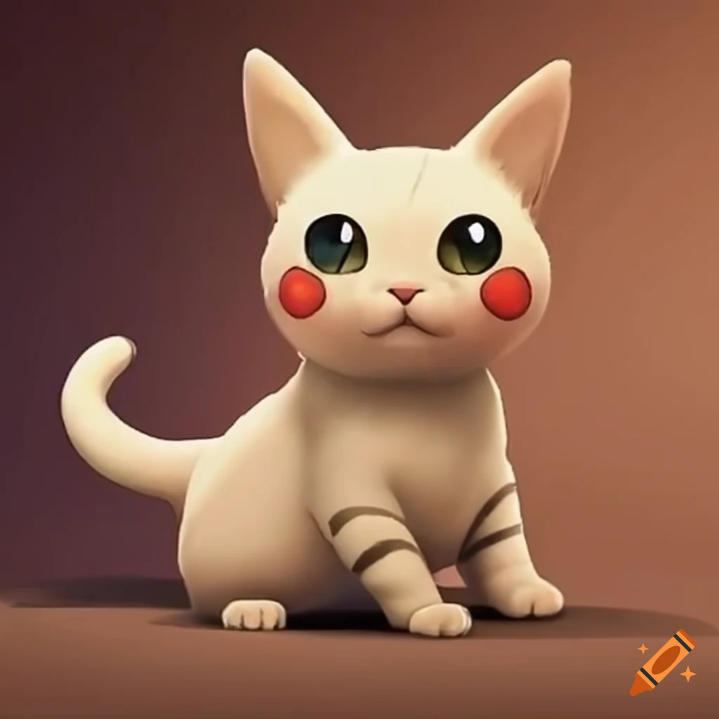 Adorable cat with pokemon-like features on Craiyon