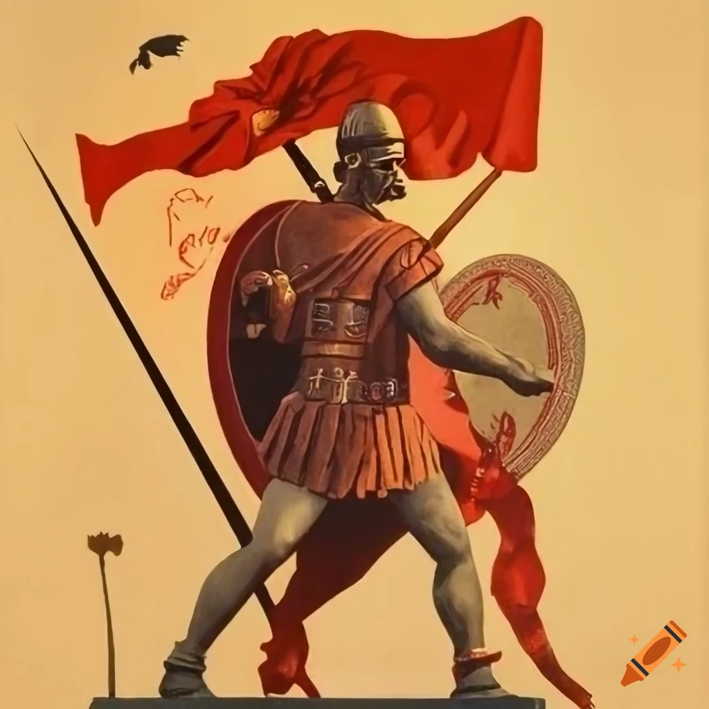Medieval army propaganda poster on Craiyon