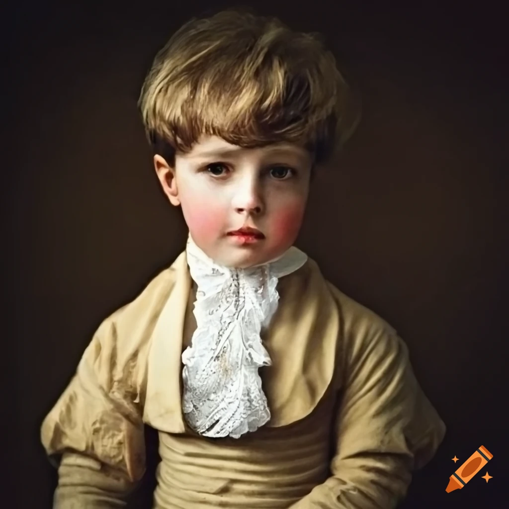 Portrait of a young regency boy