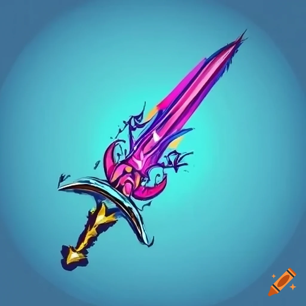 Image of a magical sword on Craiyon