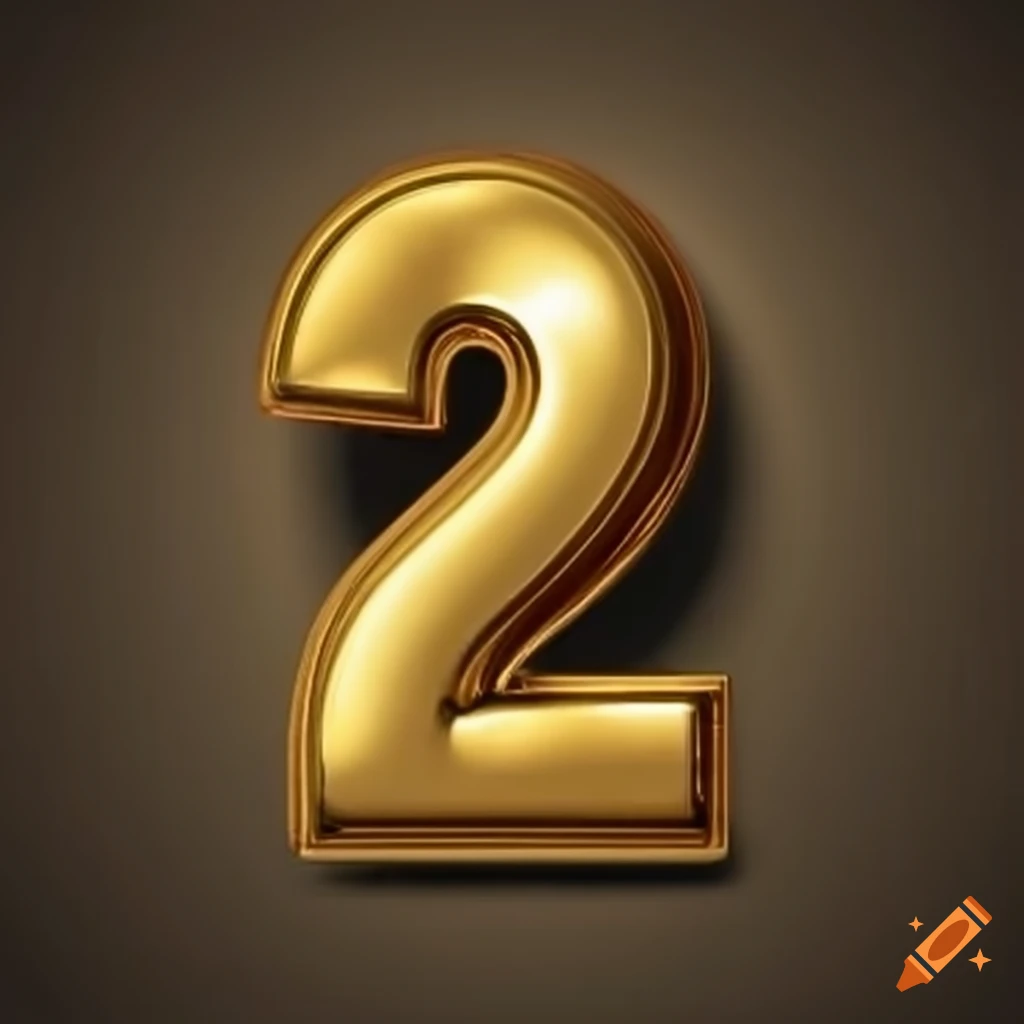 Golden Numbers Forming The Year 2024 On Craiyon