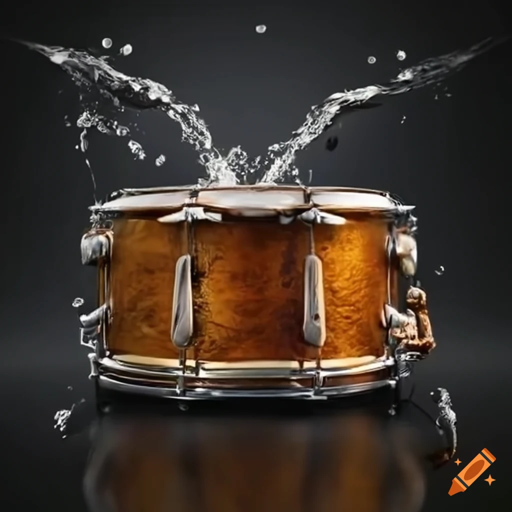 Drum filled with beer being played